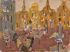 Paul Henri Bourguignon - River Landscape, Painting For Sale at 1stdibs