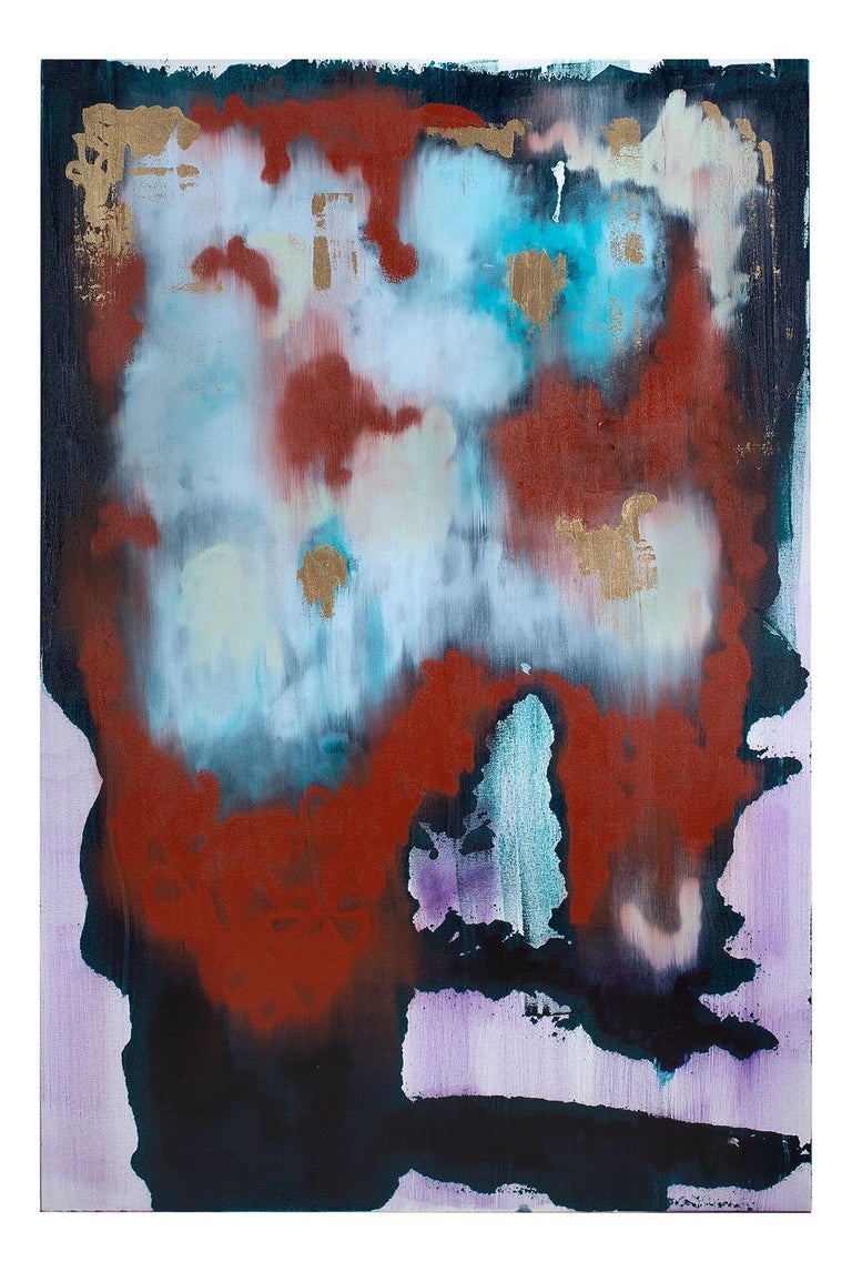 Reza Movahed - "Untitled Composition #1", Contemporary Abstract Acrylic ...