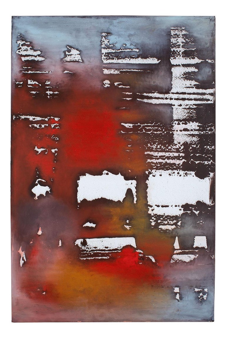 Reza Movahed - "Untitled Composition #9", Contemporary Abstract Acrylic ...