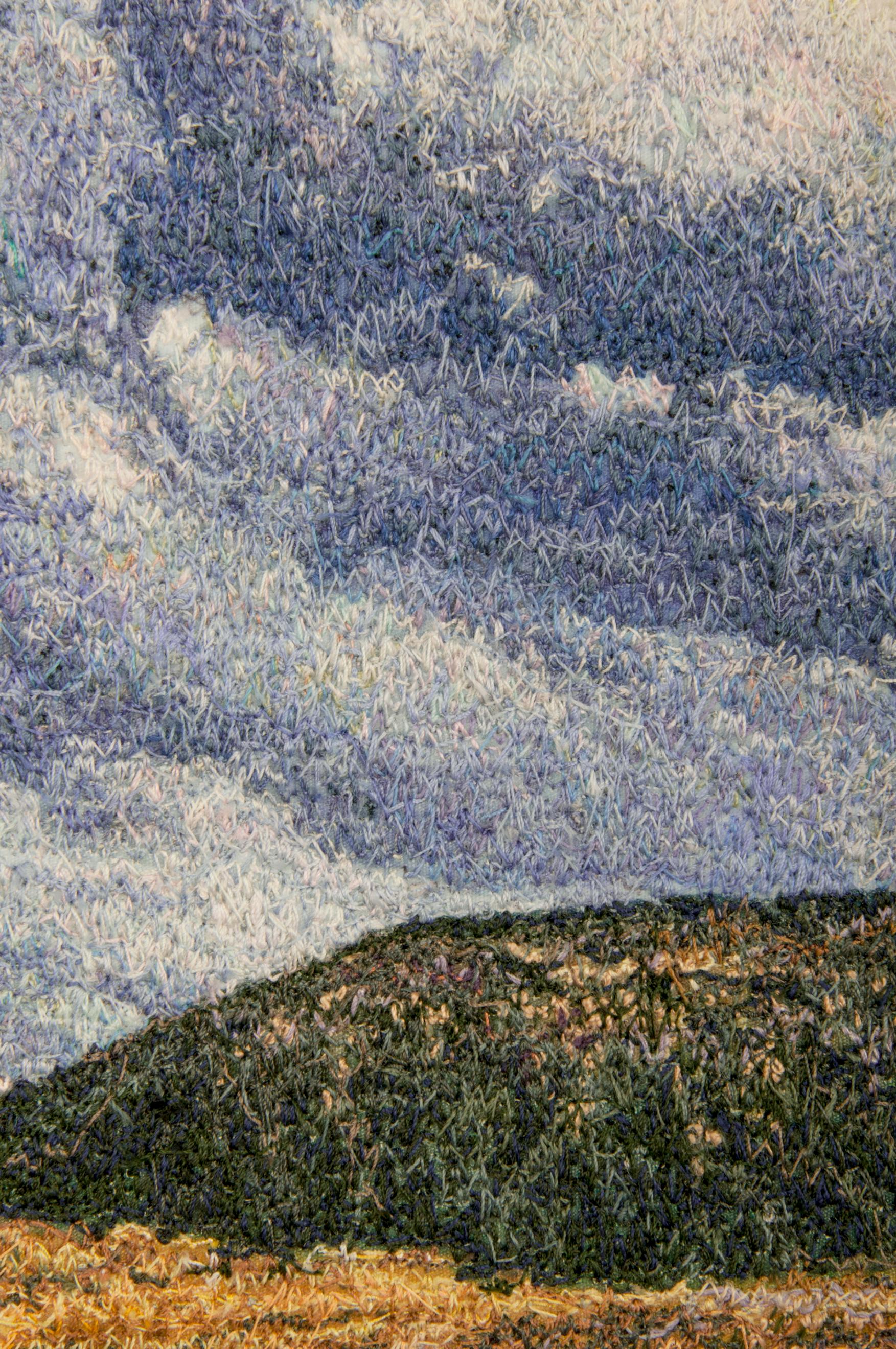 Carol Shinn - "Storm Approaching", Contemporary, Embroidery, Landscape ...