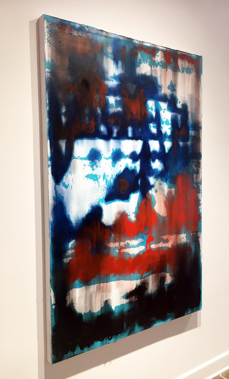 Reza Movahed - "Untitled Composition #10", Contemporary Abstract ...