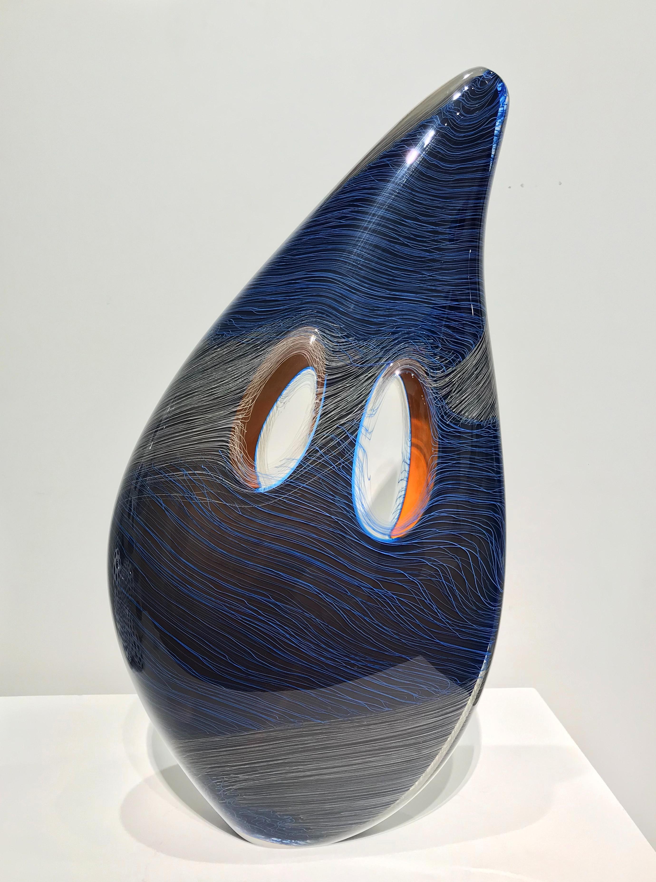 Benjamin Cobb - "Blue Stitched Mussel", Contemporary, Blown, Glass ...
