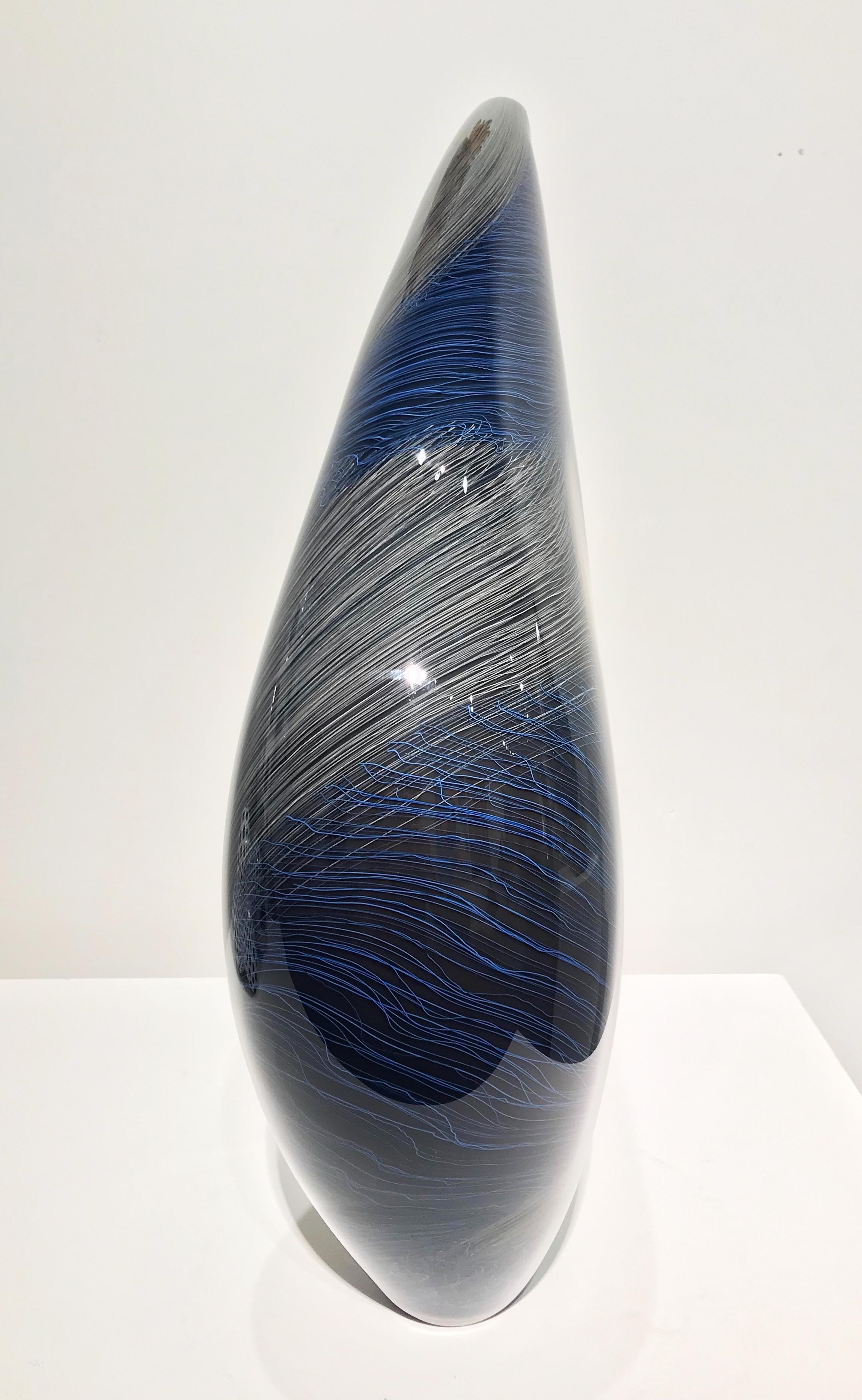 Benjamin Cobb - "Blue Stitched Mussel", Contemporary, Blown, Glass ...