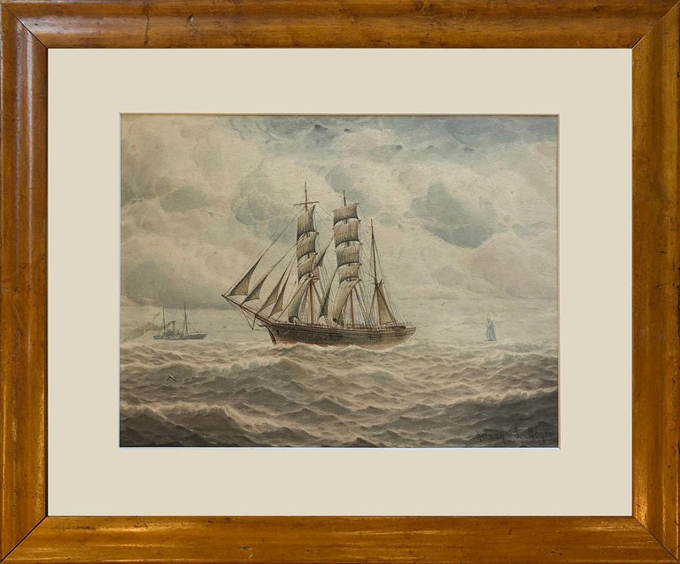 Norman Septimus Boyce - Ships at Sea - Norman Septimus Boyce (British ...