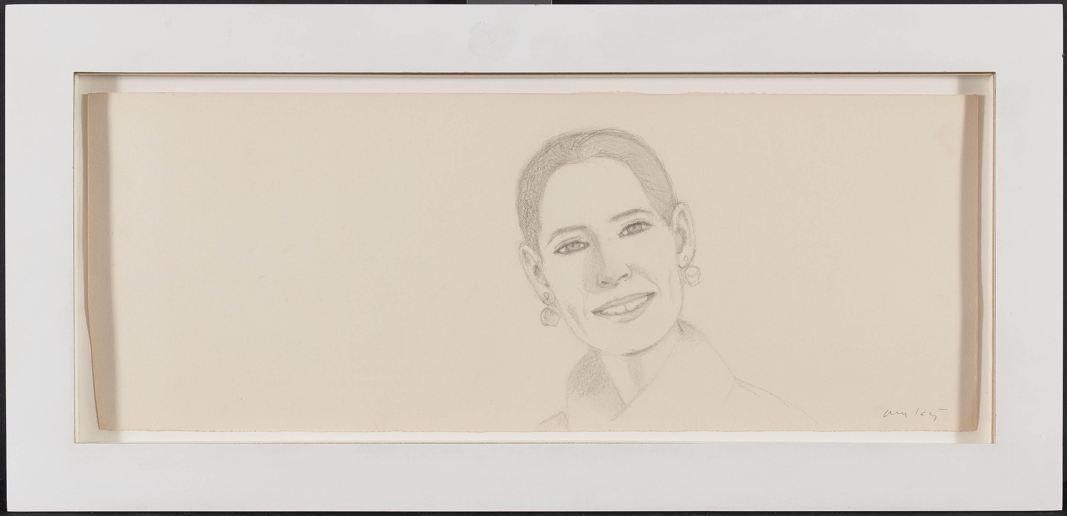 Alex Katz - Alex Katz 'Ursula' Drawing 1994 For Sale at 1stDibs