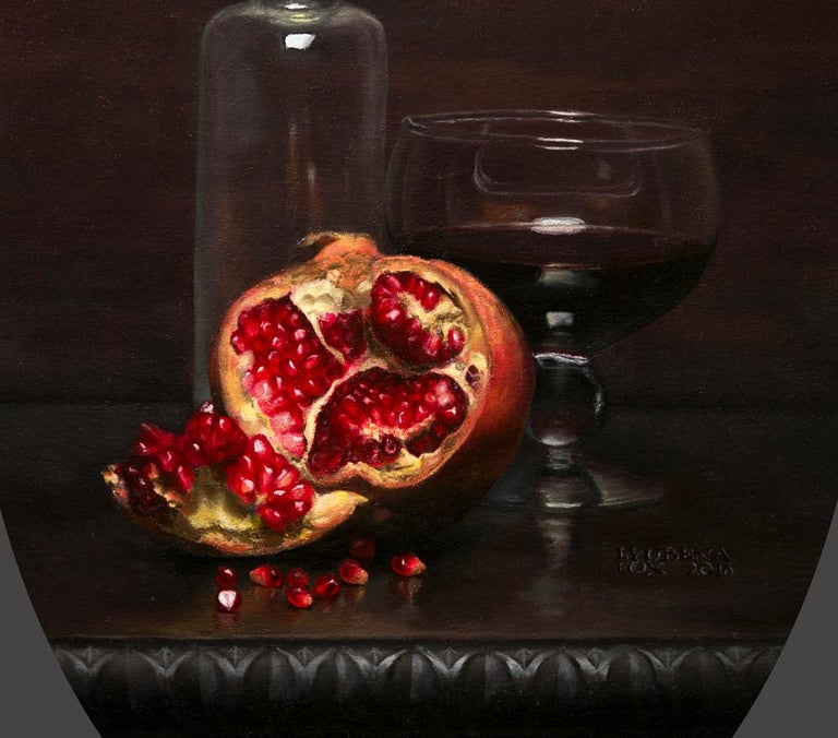 Lyubena Fox - Pomegranate and Glass - Still-Life Oil Painting Colors ...