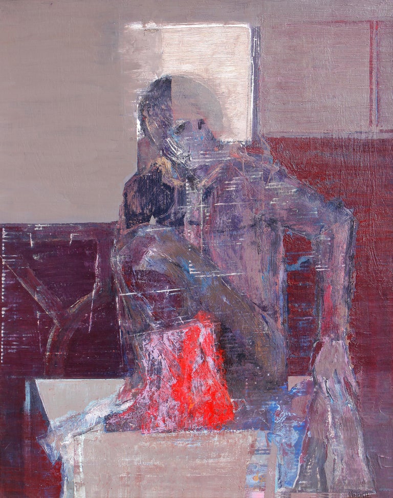 Deyan Valkov - Fisherman II - Mixed Media Abstract Painting Colors ...