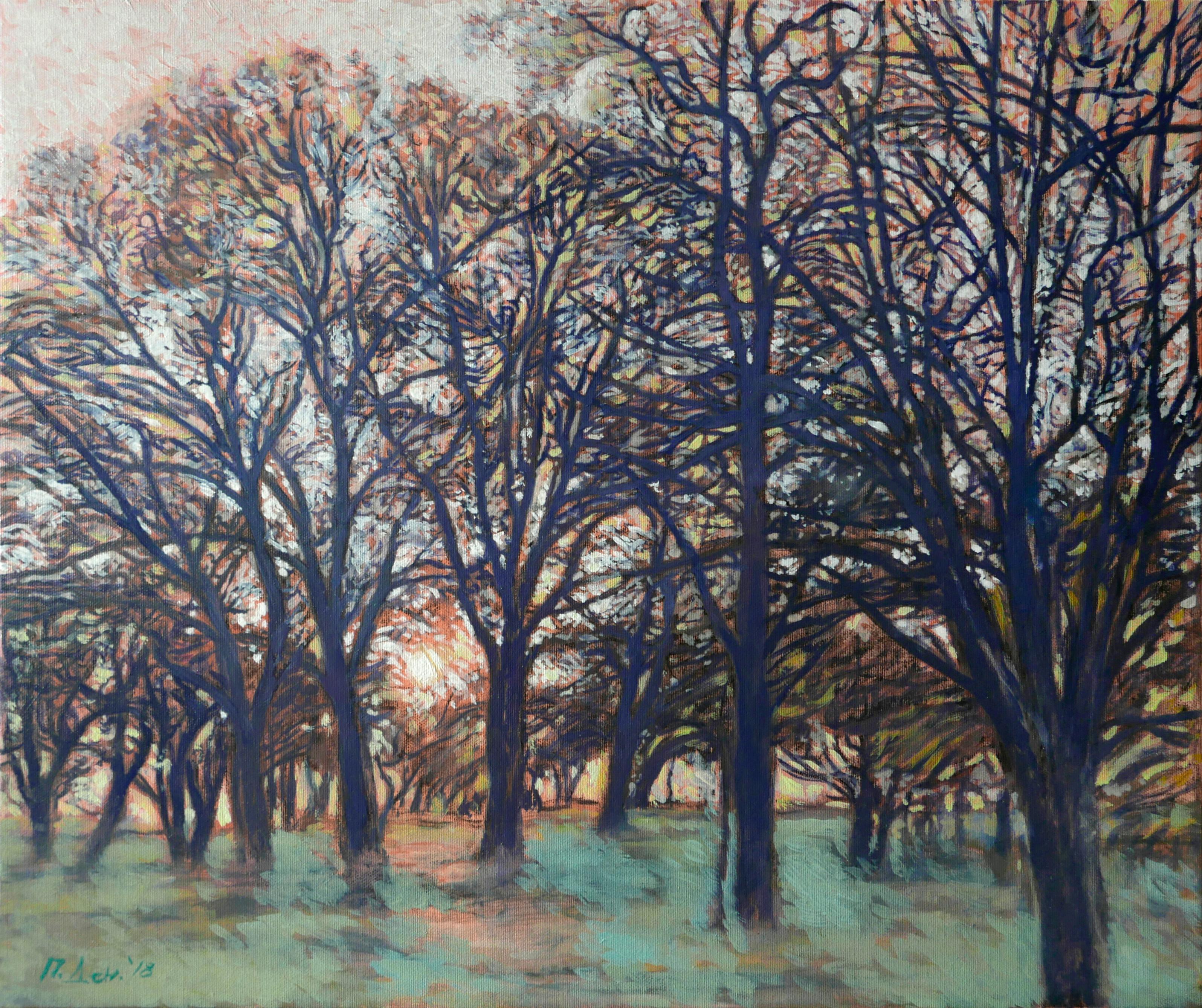 Petya Deneva - Abstraction Of Light - Oil Painting Colors White Yellow ...