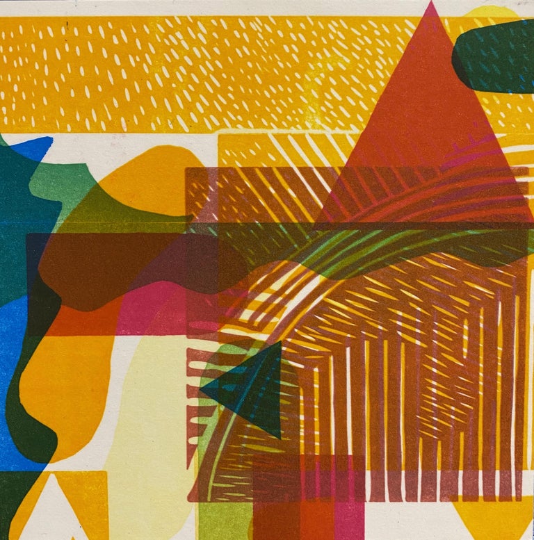 Jessica Gatlin - LETTER PRESSED INK ON PAPER,PANEL V - Geometric ...