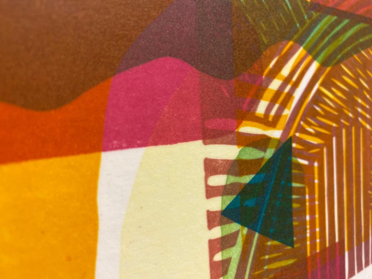Jessica Gatlin - LETTER PRESSED INK ON PAPER, PANEL V - Geometric ...