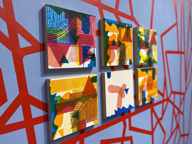 Jessica Gatlin - LETTER PRESSED INK ON PAPER,PANEL V - Geometric ...