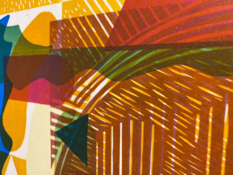 Jessica Gatlin - LETTER PRESSED INK ON PAPER, PANEL V - Geometric ...