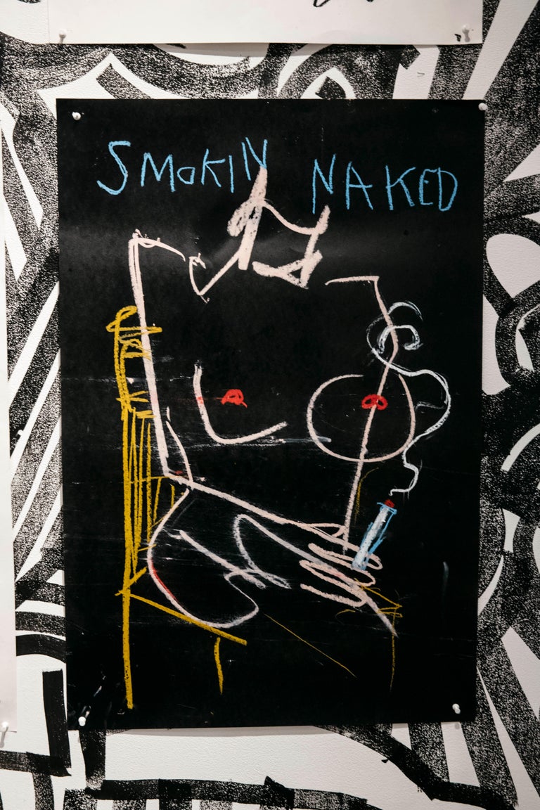 Frances Berry - Smokin' Naked - Frances Berry - Contemporary - Drawing ...