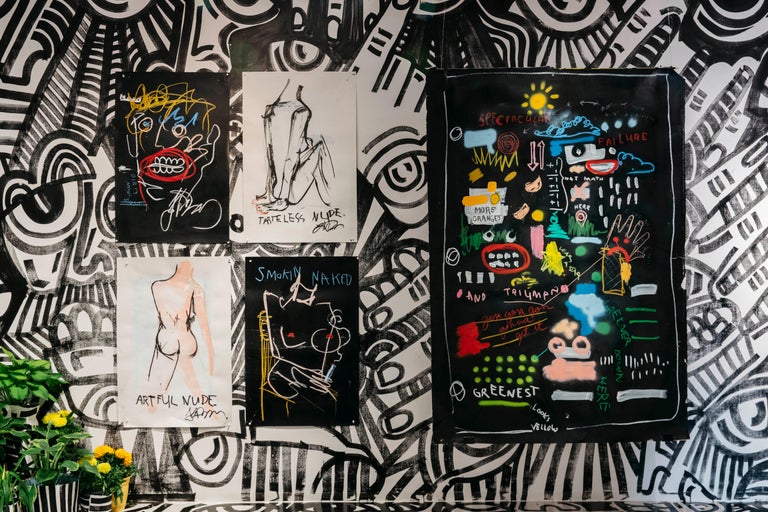 Frances Berry - Smokin' Naked - Frances Berry - Contemporary - Drawing ...