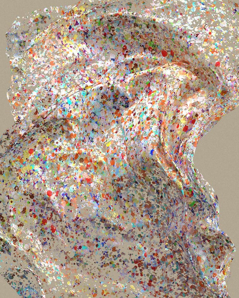 Joseph Bounds - UNTITLED 2 - Abstract Multi-Colored Latex Print on ...