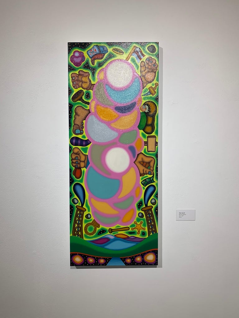 Jason Stout - THE SWELL - Bold, Surrealist, Cubist, Green, Pink Cloud ...