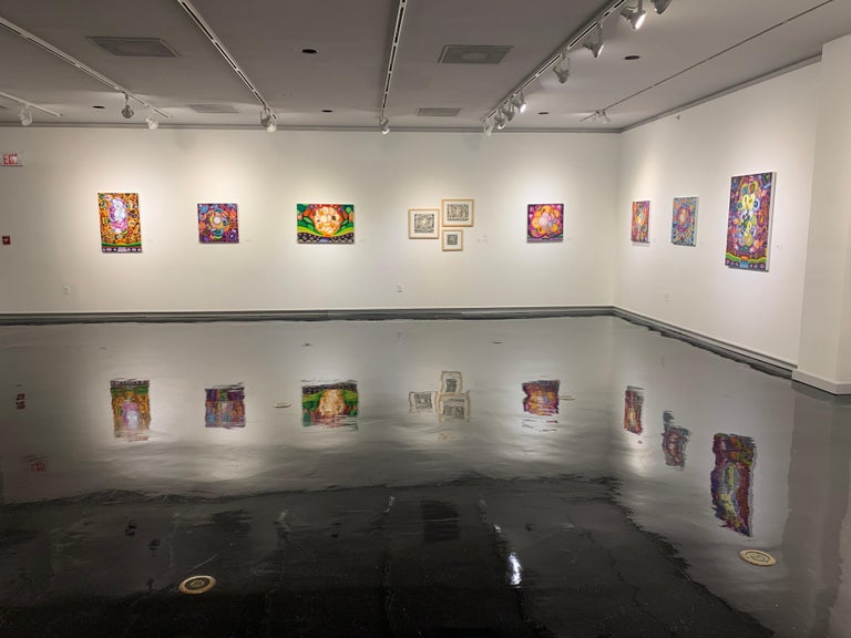 Jason Stout - THE CLOUD - Bold, Surrealist Landscape, Cubist, Painting ...