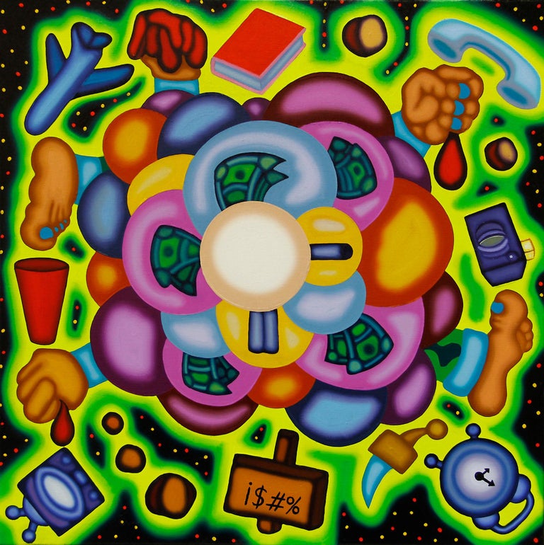 Jason Stout - MEDIA SPIN CYCLE - Bold, Surrealist, Cubist Illustrative ...