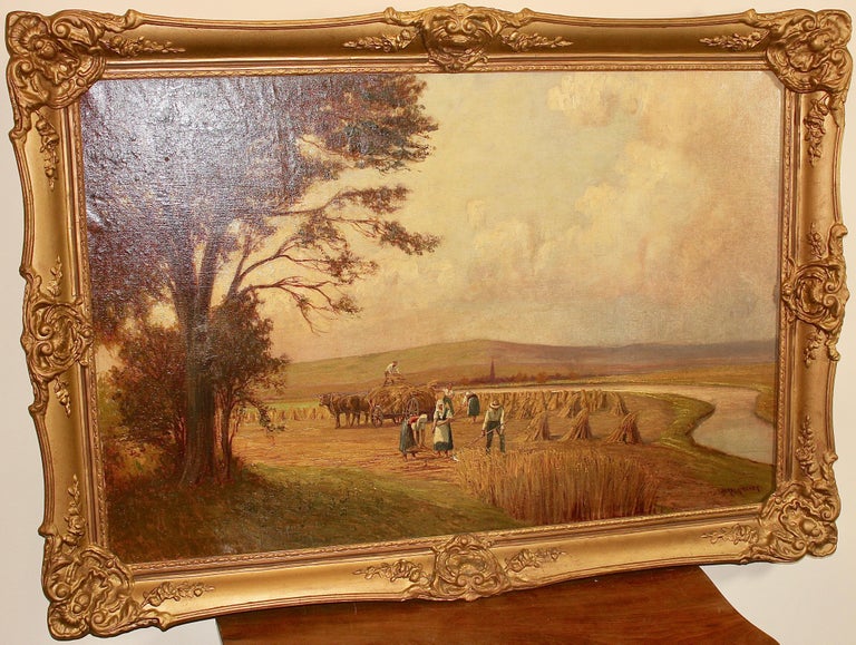 ALEXANDRE KIRCHER - Antique painting, 19th century, oil on canvas ...