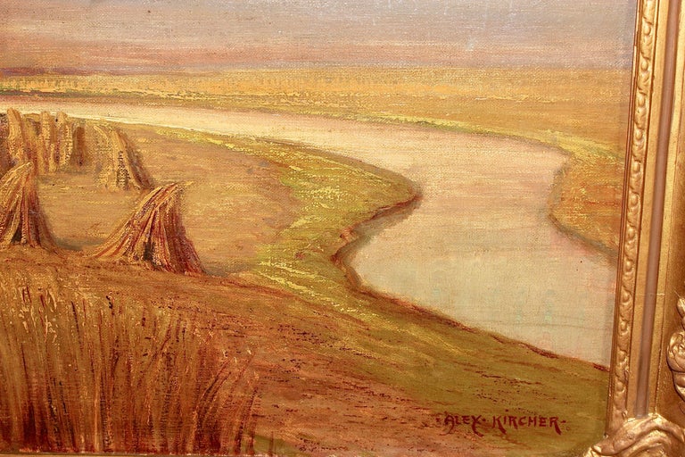 ALEXANDRE KIRCHER - Antique painting, 19th century, oil on canvas ...