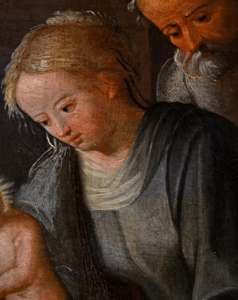 Frans Francken II - Adoration Paint Oil on table 16th century Art ...