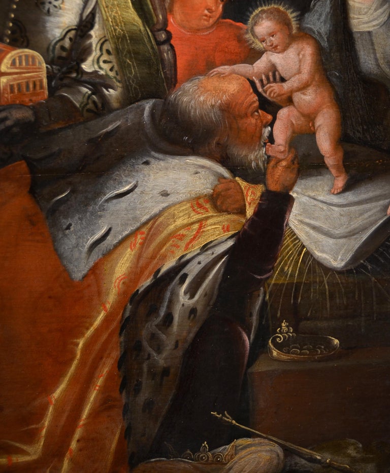 Frans Francken II - Adoration Paint Oil on table 16th century Art ...