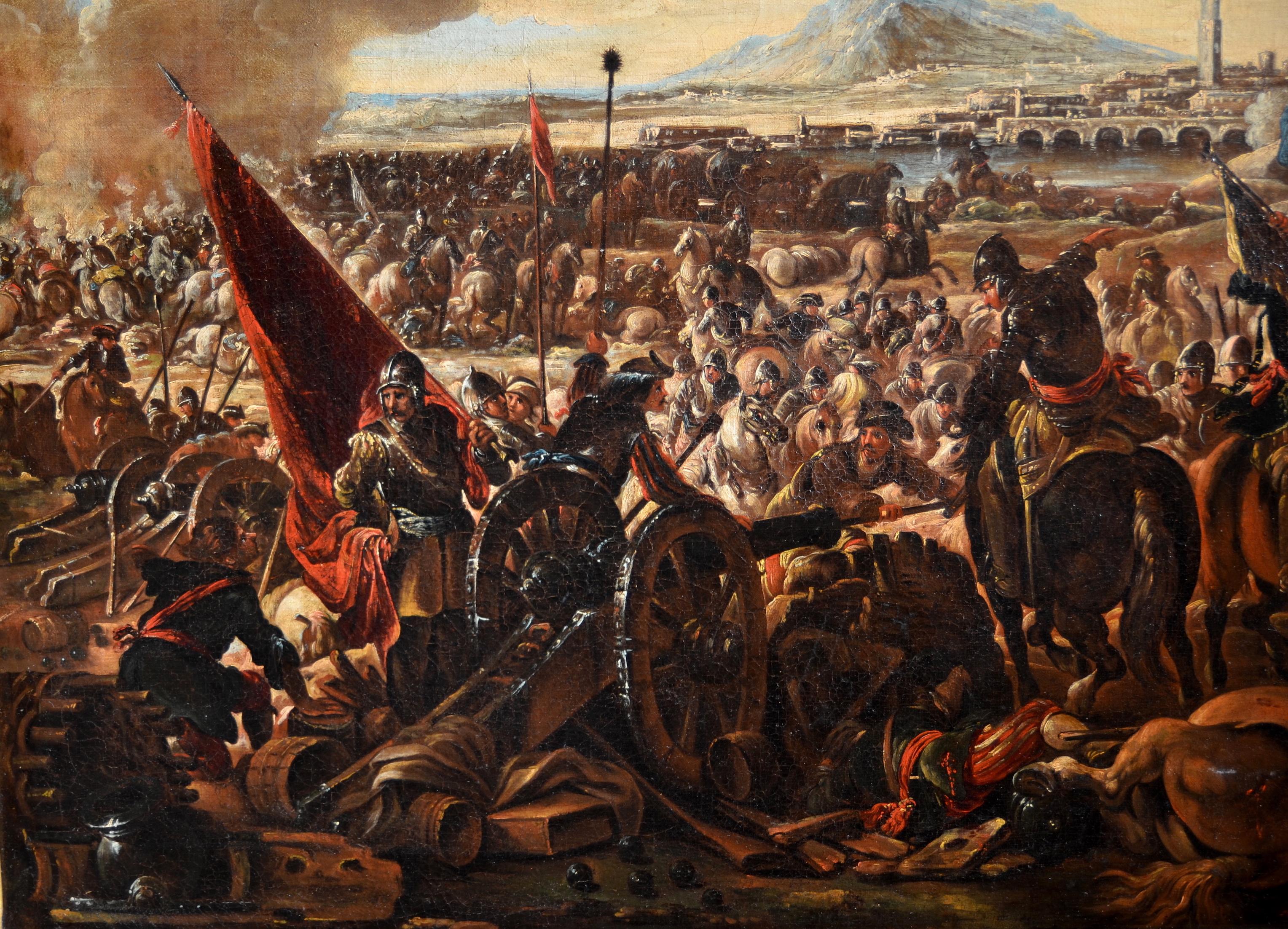Ilario Mercanti Called "the Spolverini" - Battle Old Master Painting ...