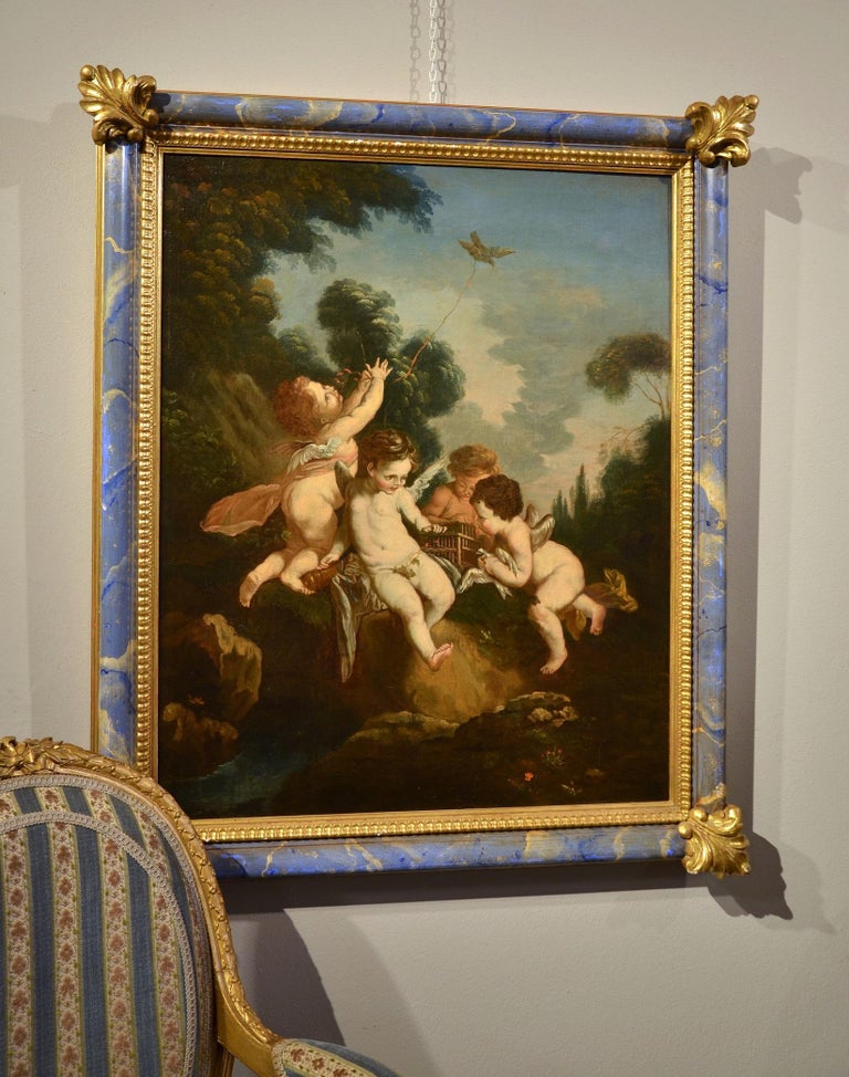 French Paris Boucher Cupid 18th Century Baroque Art Quality ...