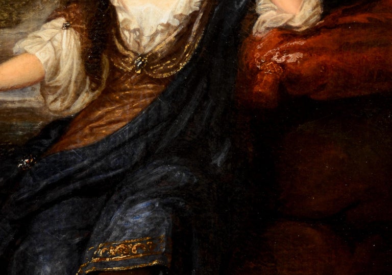 Entourage By John Riley (london 1646 - 1691) - Portrait Of Upton Sir ...