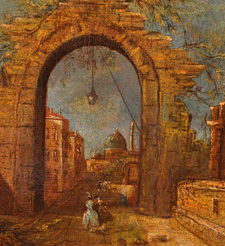 Circle of Francesco Guardi (Venice 1712-1793) - Capriccio Paint Oil on ...