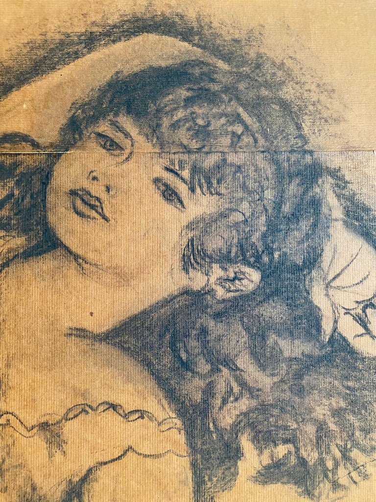 Dany Lartigue - Summer Siesta 1959 New Wave period large drawing ...