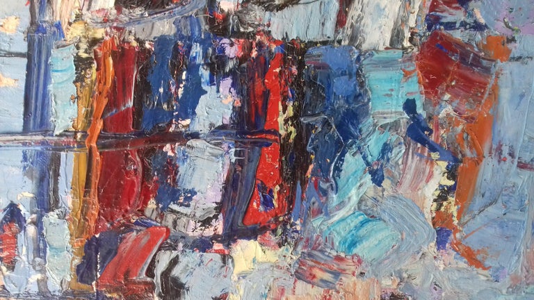 André Raffin - Colourful Boats Abstract Impressionist French Modernist ...