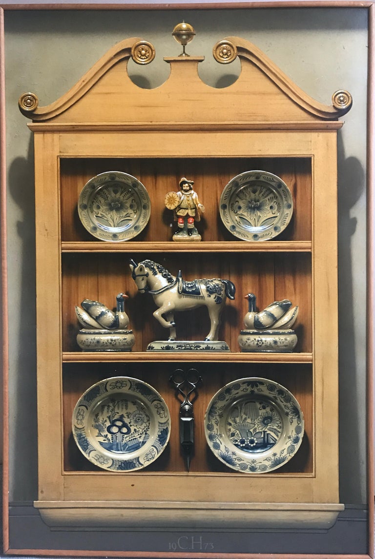 Frederick Clifford Harrison - Cabinet With Delft (Yes, It''s a Painting ...