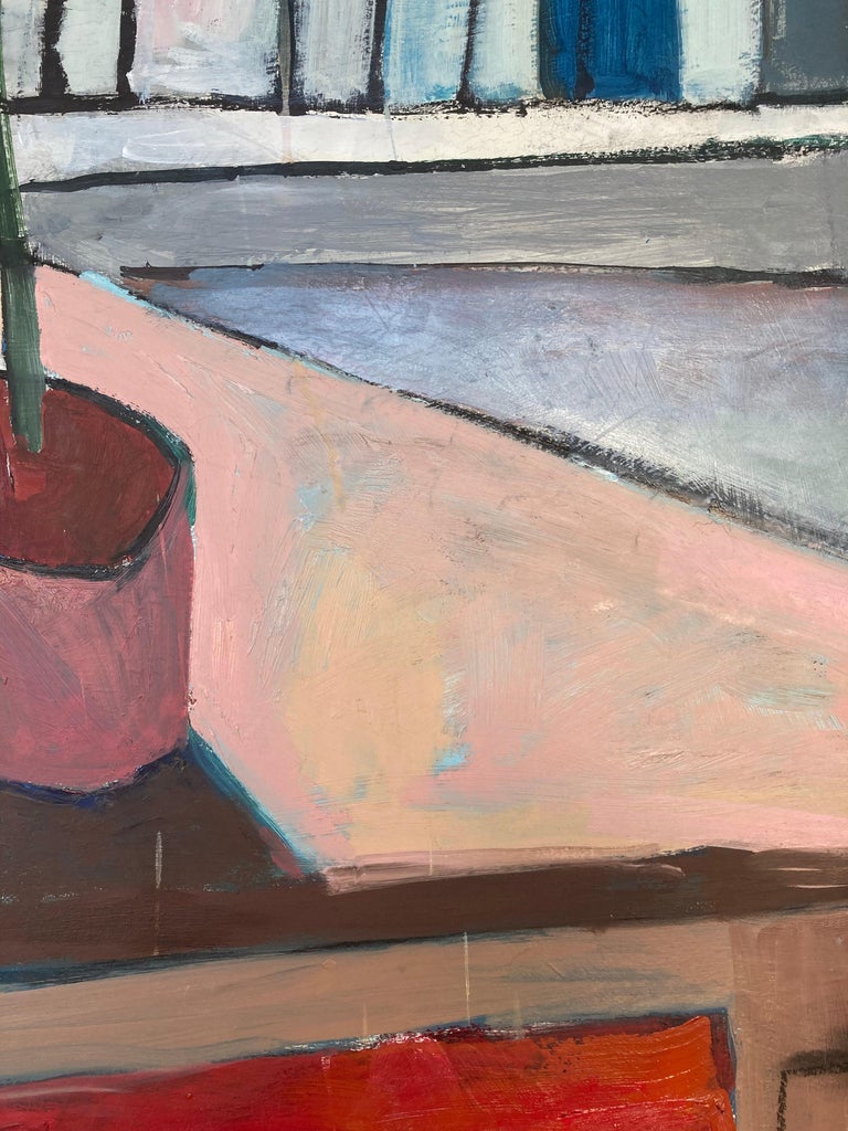Susan Schamp - "Blue Cat" - Late 20th-Century Abstract Post ...
