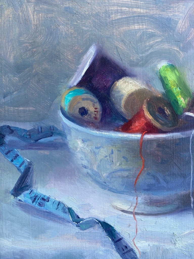 Debra Lind - "Spooled Color" - Framed Contemporary Impressionist Still ...