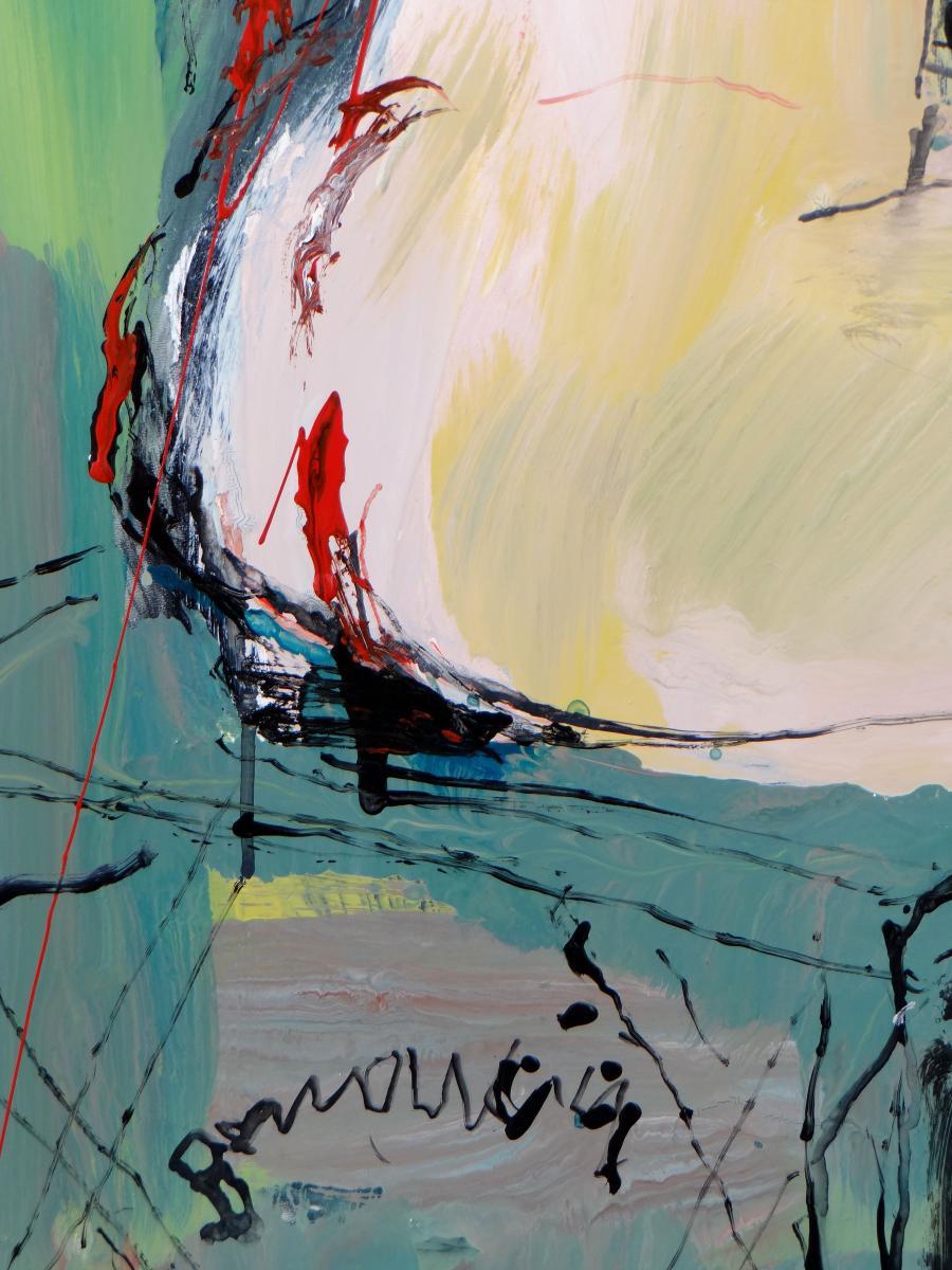 BONAMICI Mario - Mario BONAMICI, Painting "The Model with the Vase of ...