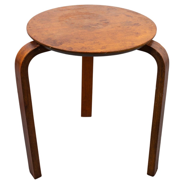 Aalto Style Teak Stacking Stool / Low Table For Sale at 1stDibs