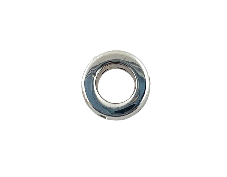 Aaron Basha 18k White Gold Scattered Diamond Spacer Charm For Sale at ...