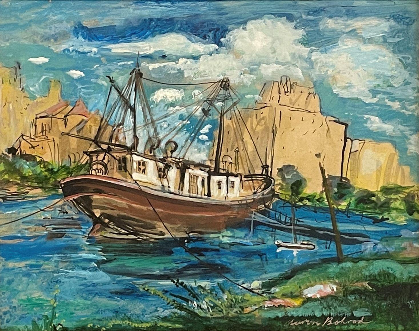 George Hallmark - George Hallmark Large Original Oil Painting On Board ...