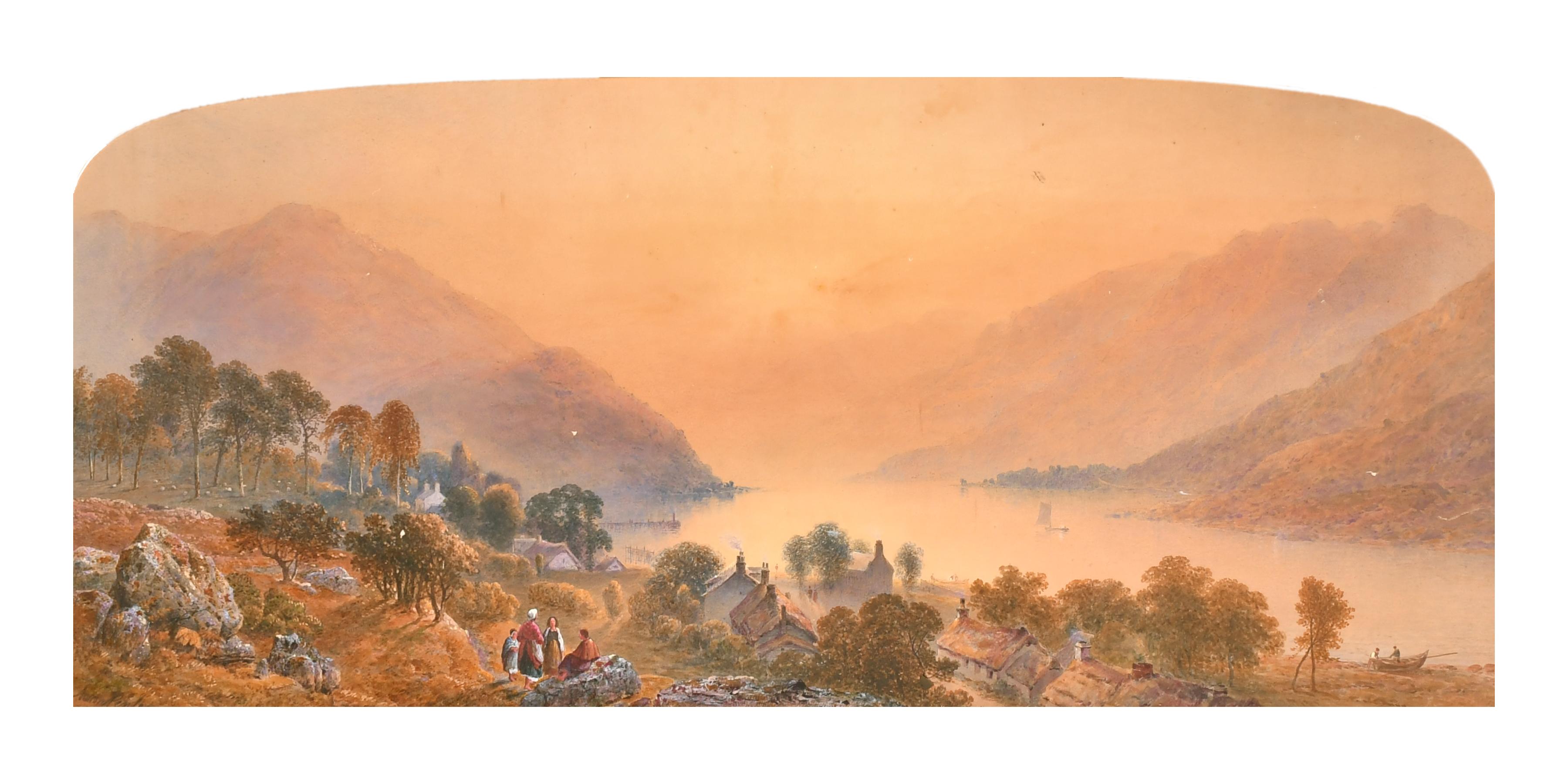 Aaron Edwin Penley - Huge Victorian Scottish Painting, Loch Long ...