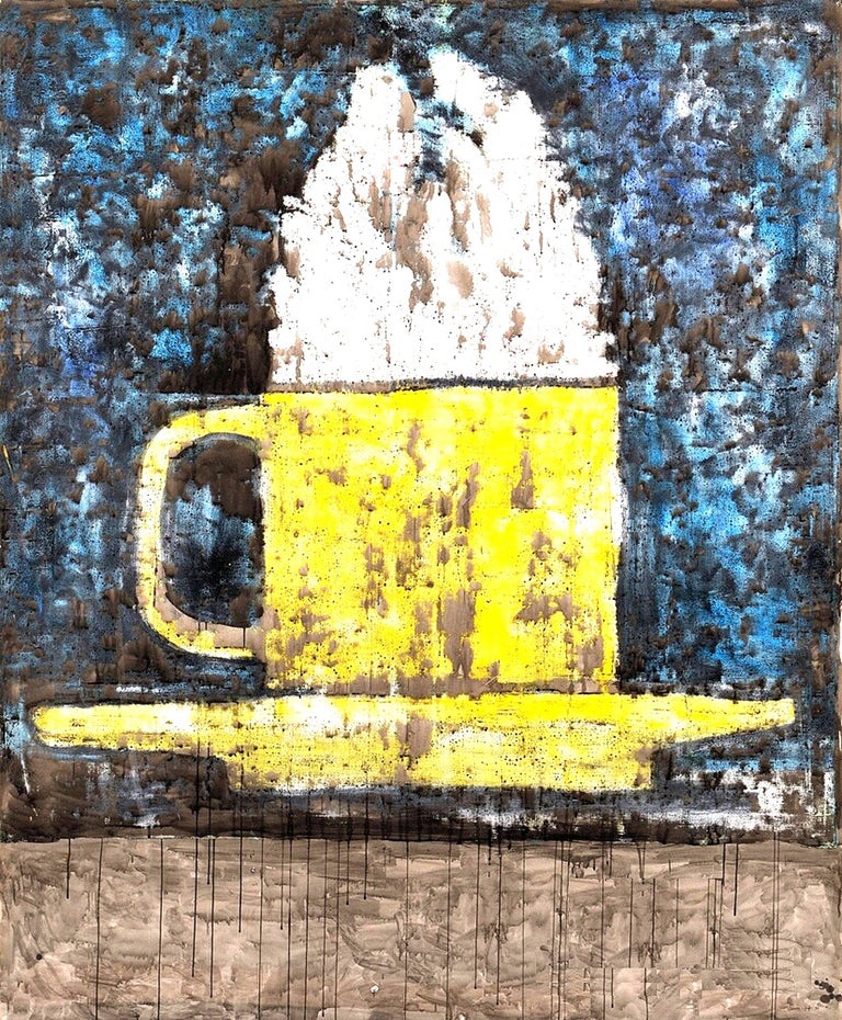 Aaron Fink - Très grande peinture de tasses à café d'Aaron Fink En ...