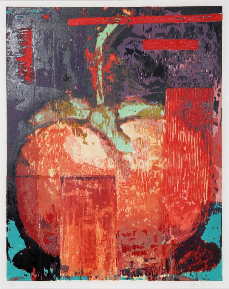 Aaron Fink - Cherry Tomato, Woodcut by Aaron Fink at 1stDibs