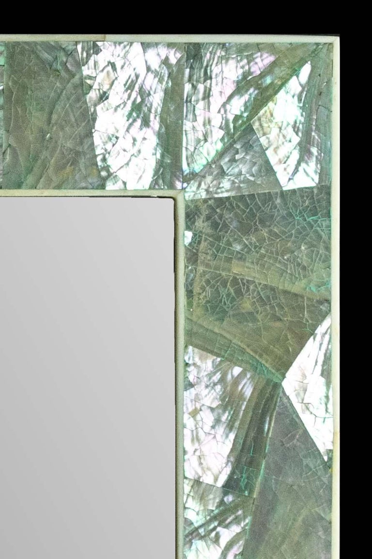 Abalone Framed Mirror For Sale at 1stDibs