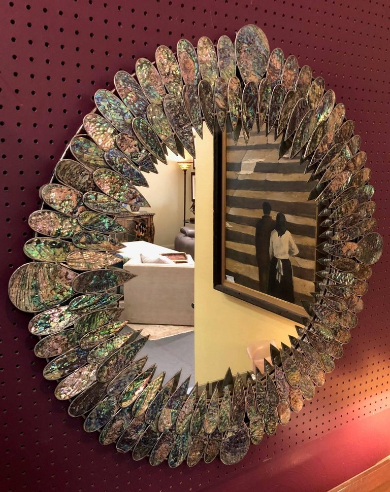 Abalone Shell Mirror at 1stDibs
