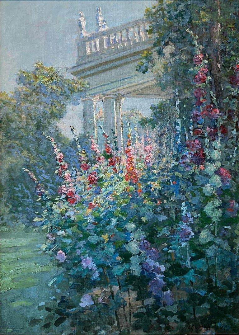 Abbott Fuller Graves - Hollyhocks For Sale at 1stDibs