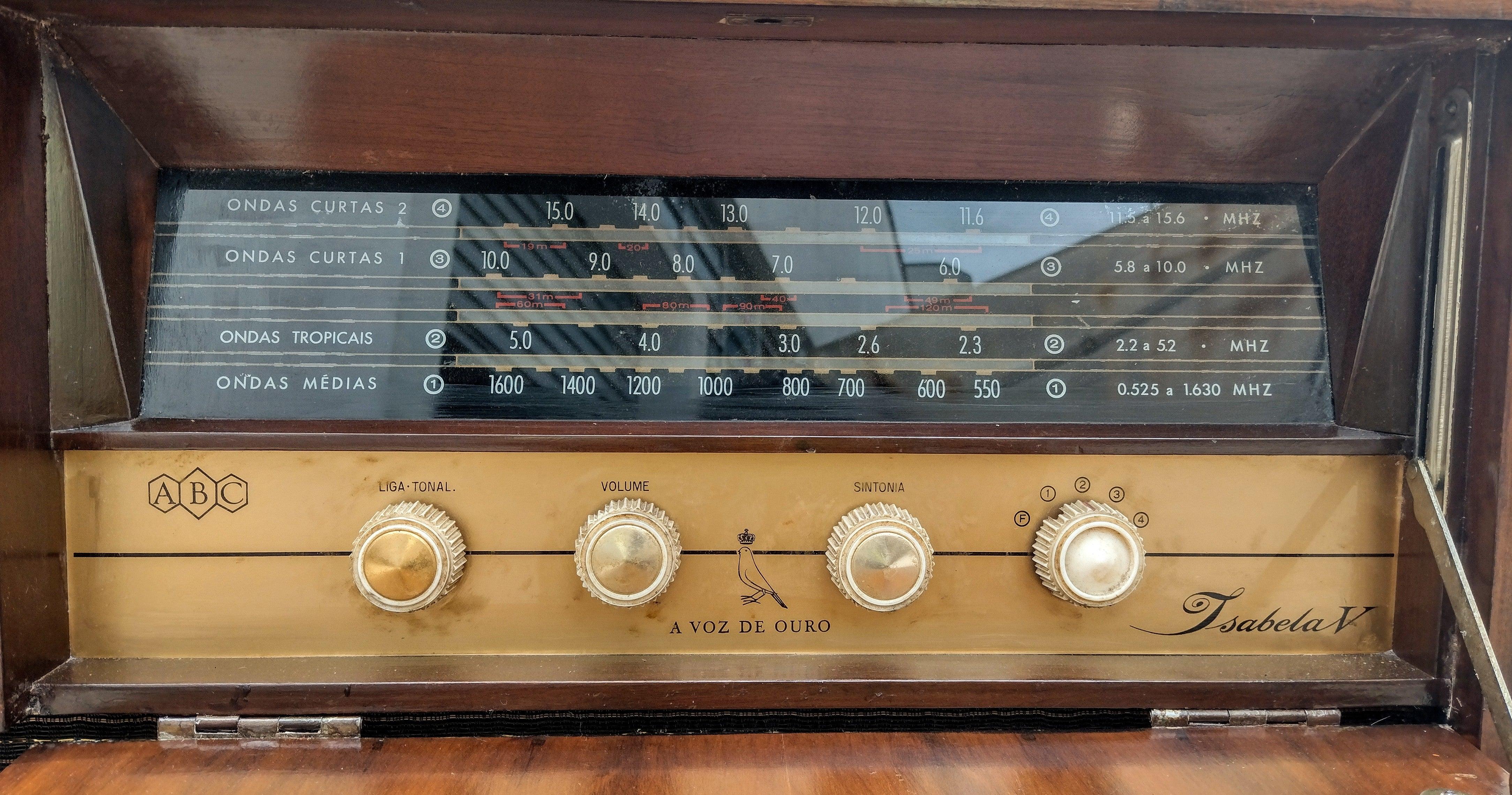 ABC Victrola Radio Mobile in Imbuia, 60s at 1stDibs