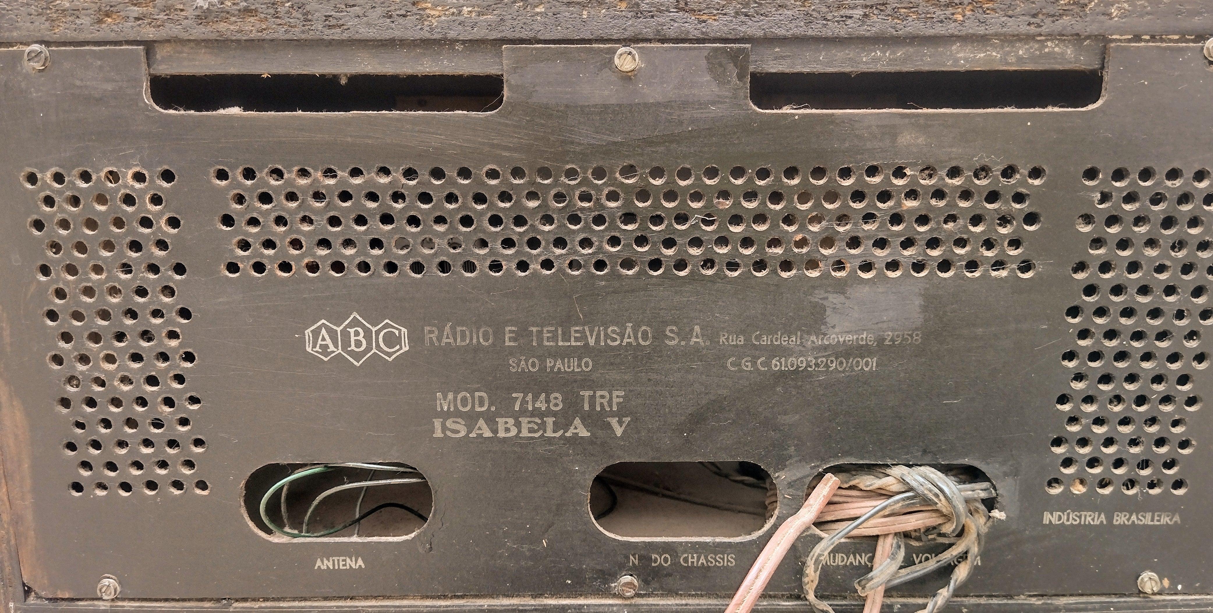 ABC Victrola Radio Mobile in Imbuia, 60s at 1stDibs