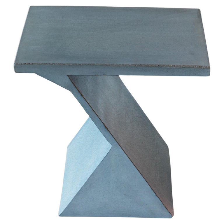 Abecedario Collection, Letter "L" Side Table in Concrete Popsicle ...