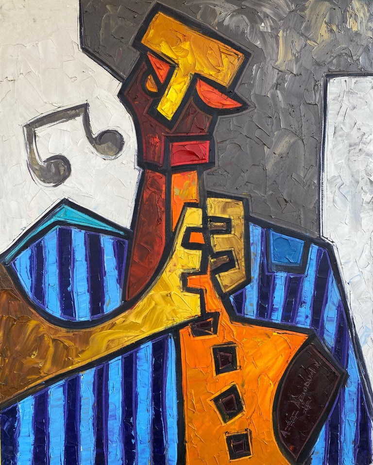 Abiodun Nafiu Azeez - The Flutist For Sale at 1stDibs