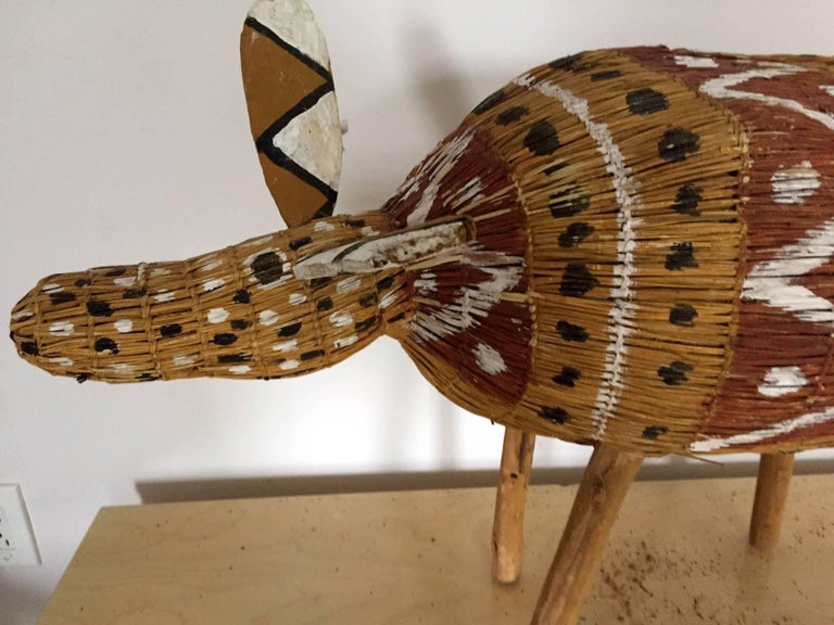 Aboriginal Contemporary Fiber Art Camp Dog For Sale at 1stDibs ...
